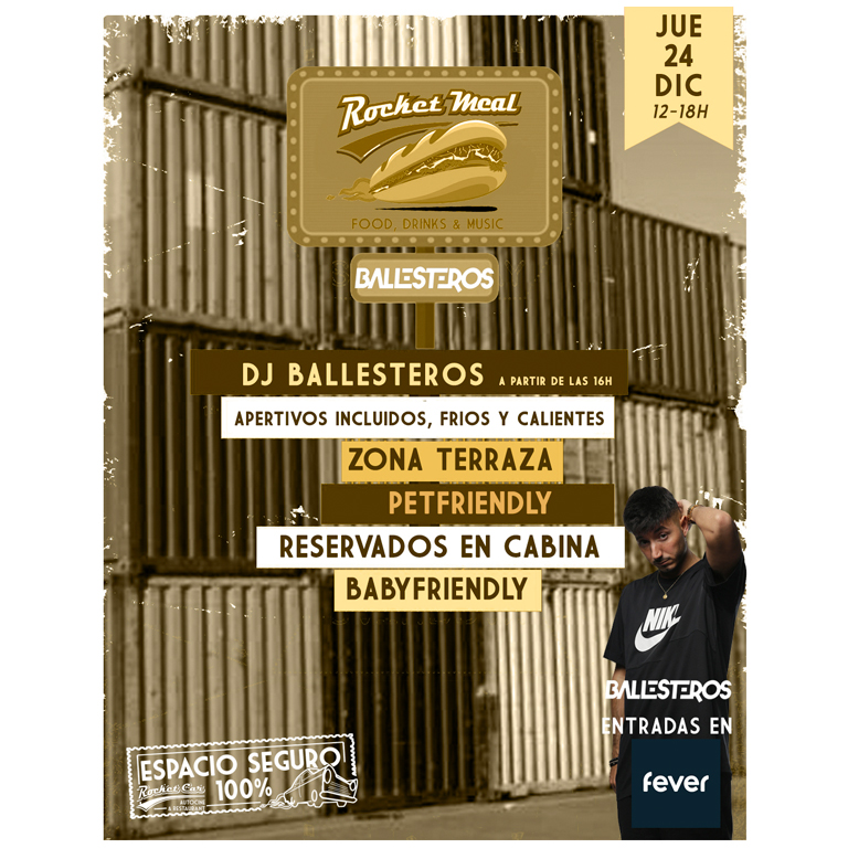 Rocket Meal con DJ Ballesteros: reservados al aire libre - Madrid | Fever